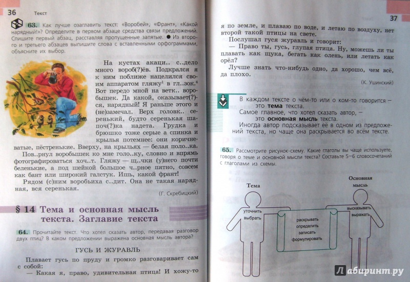 Иллюстрация 3 из 48 для Русский язык. 6 класс. Учебник. В 2-х частях ...